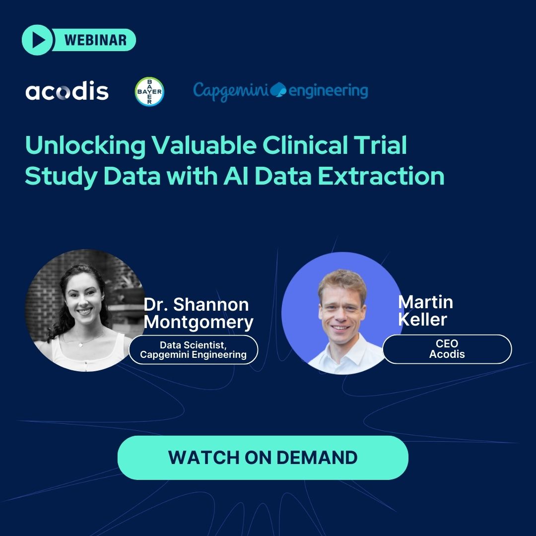 Webinar with Bayer and Capgemini - Unlocking Valuable Clinical Trial ...